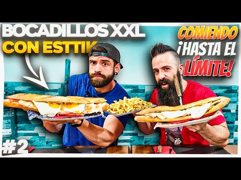 COMIENDO BOCADILLOS XXL HASTA NO PODER MÁS CON @esttikSP