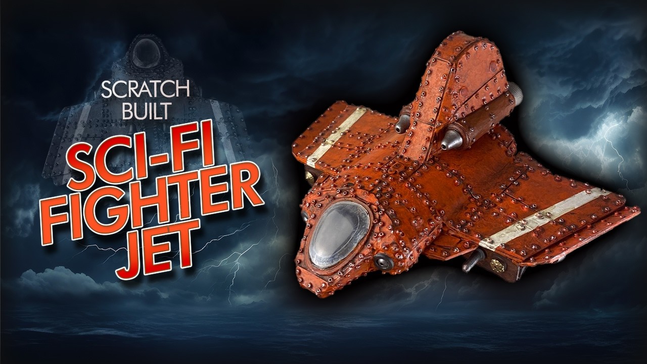 🚀 From Scraps to a Sci-fi Fighter Jet - I made my 2nd Scratchbuilt ...