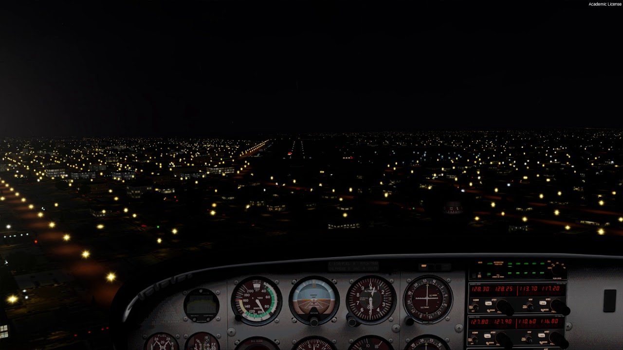 Prepar3D v4.4 Testing 3 Night Rain - YouTube