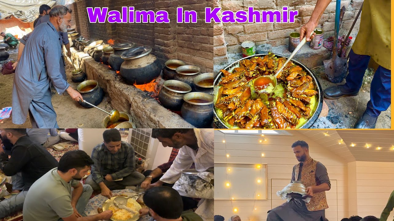 Walima In Kashmir | Serving Wazwaan In Kashmiri Wedding | Biggest Non ...