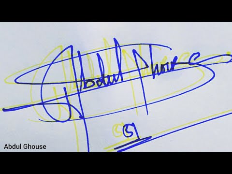 How to write a beautiful signature | autograph sign | calligraphy # ...