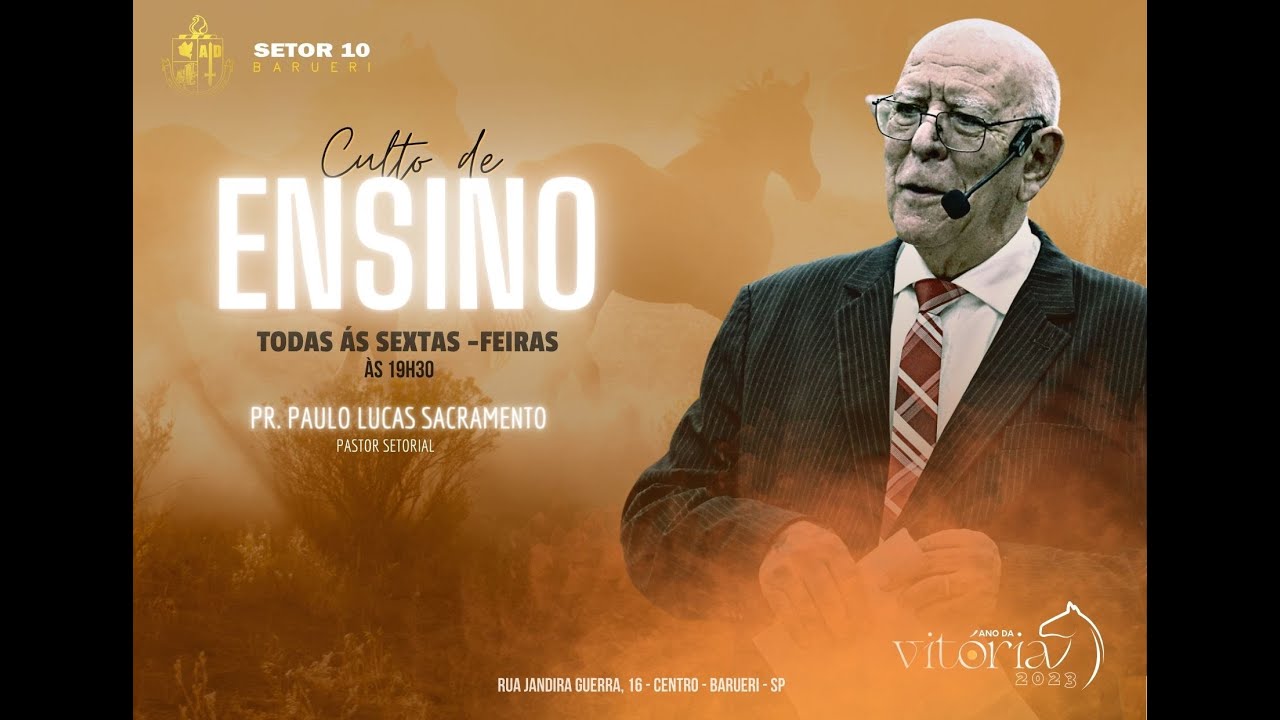 CULTO DE ENSINO | 19:30 | 07/04/2023 | ADBELEM Setor 10 - YouTube