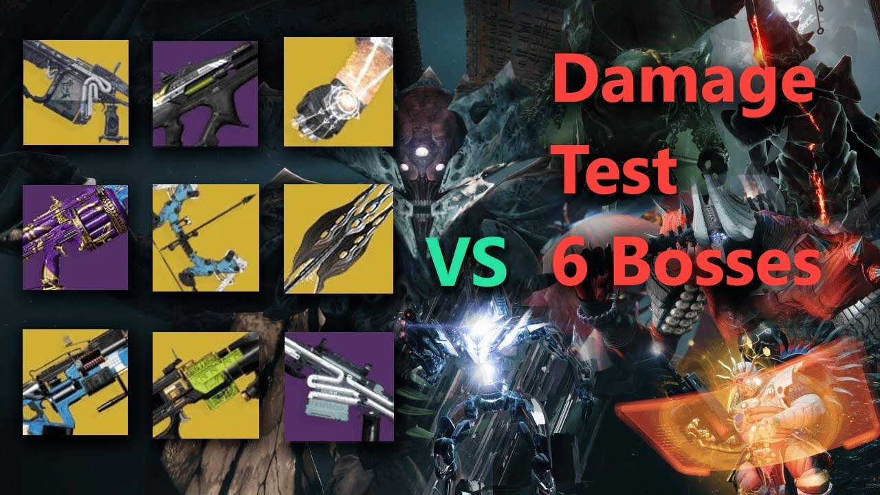 Damage Testing Against 6 Raid Bosses ⍱ Destiny 2 Lightfall - YouTube