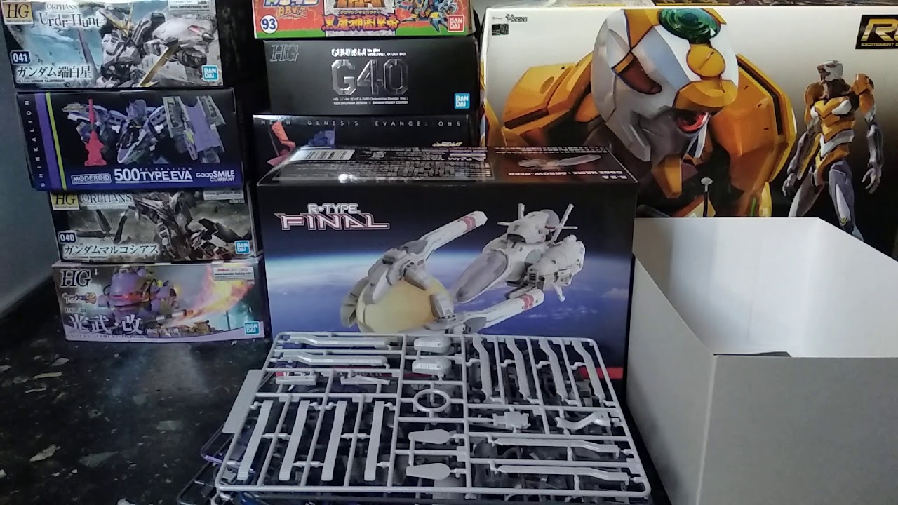 Unboxing R-Type Final R-9A Arrow Head model kit 1/100 Plum - YouTube