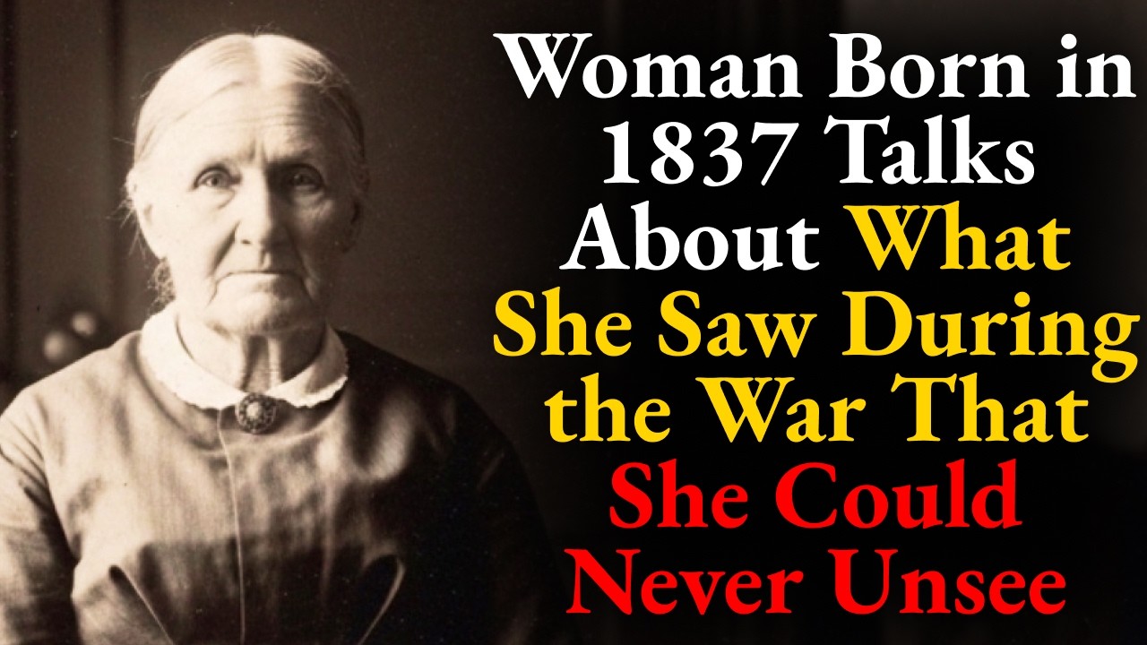 Woman Born in 1837 Talks About What She Saw During the War That She ...
