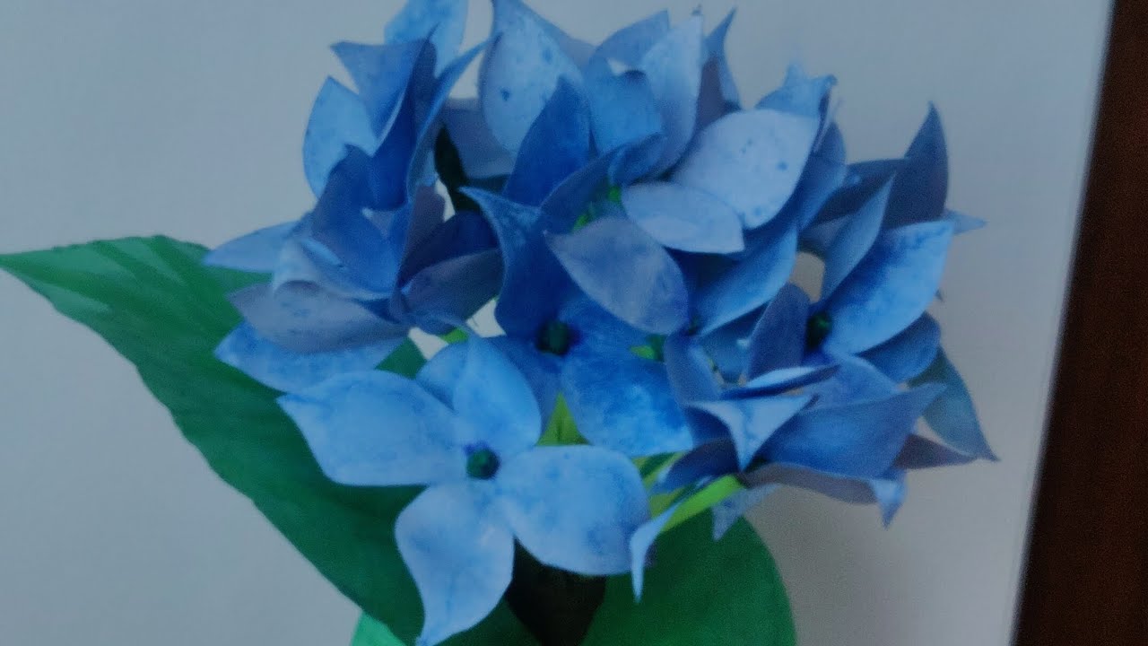 Gorgeous Paper flower Hydrangea # Hydrangea # paper flower with step by ...