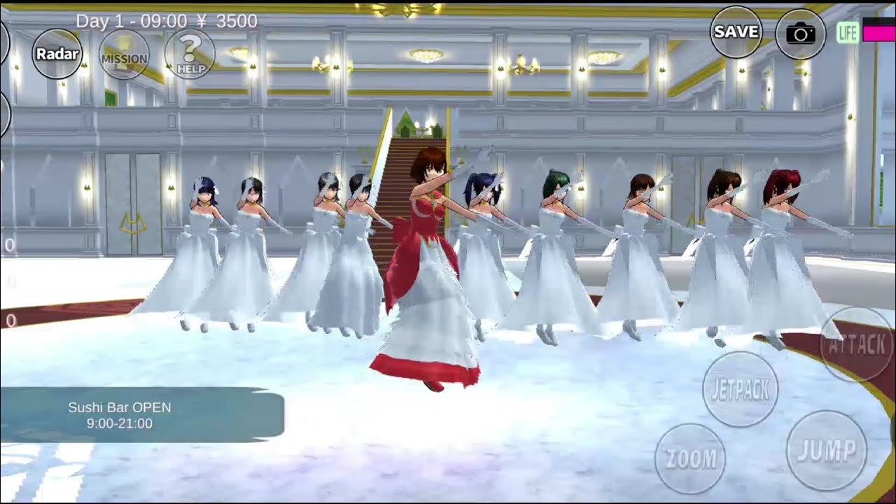 Schora school simulator dancing girls Android gameplay - YouTube