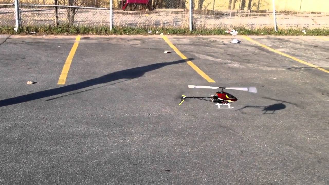 Franken-Heli Outdoor Test Hover 15km/h winds - YouTube