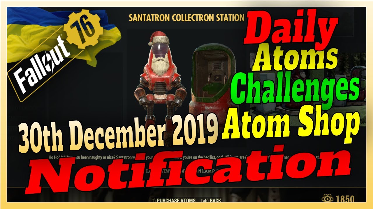 Fallout 76 LAST CHANCE to pick up FREE Santatron Collectron Station ...