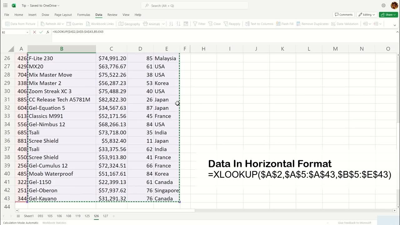 How do I return multiple arrays in Xlookup? - Excel Tips and Tricks - YouTube