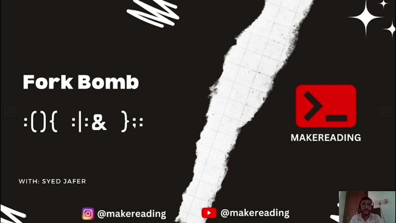 Understanding Fork Bomb. :(){ :|:& };: - YouTube