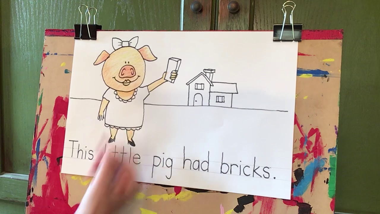 Directed Drawing of the Brick Pig - YouTube
