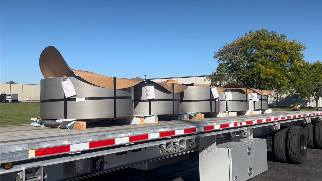 Securing Skidded Steel Coils on a Flatbed …. - YouTube