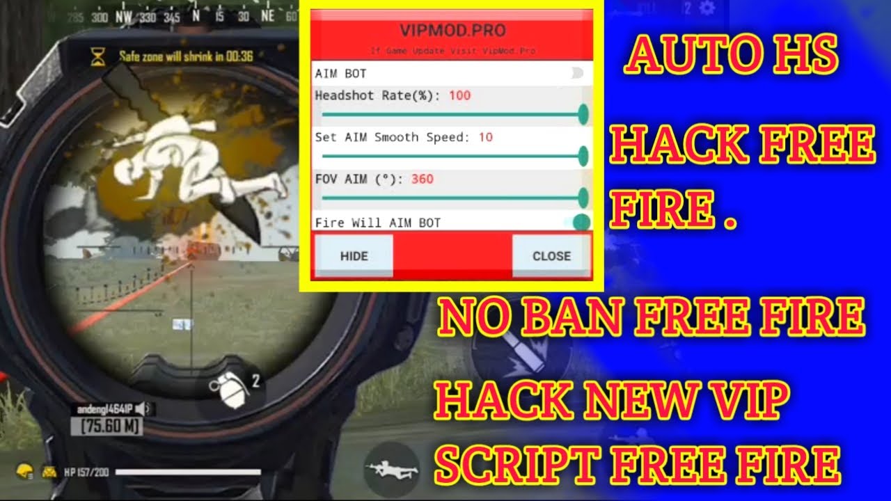 💯HOW TO HACK FREE FIRE💯 NO BAN FREE FIRE 🙏💯HACK NEW VIP SCRIPT FREE ...