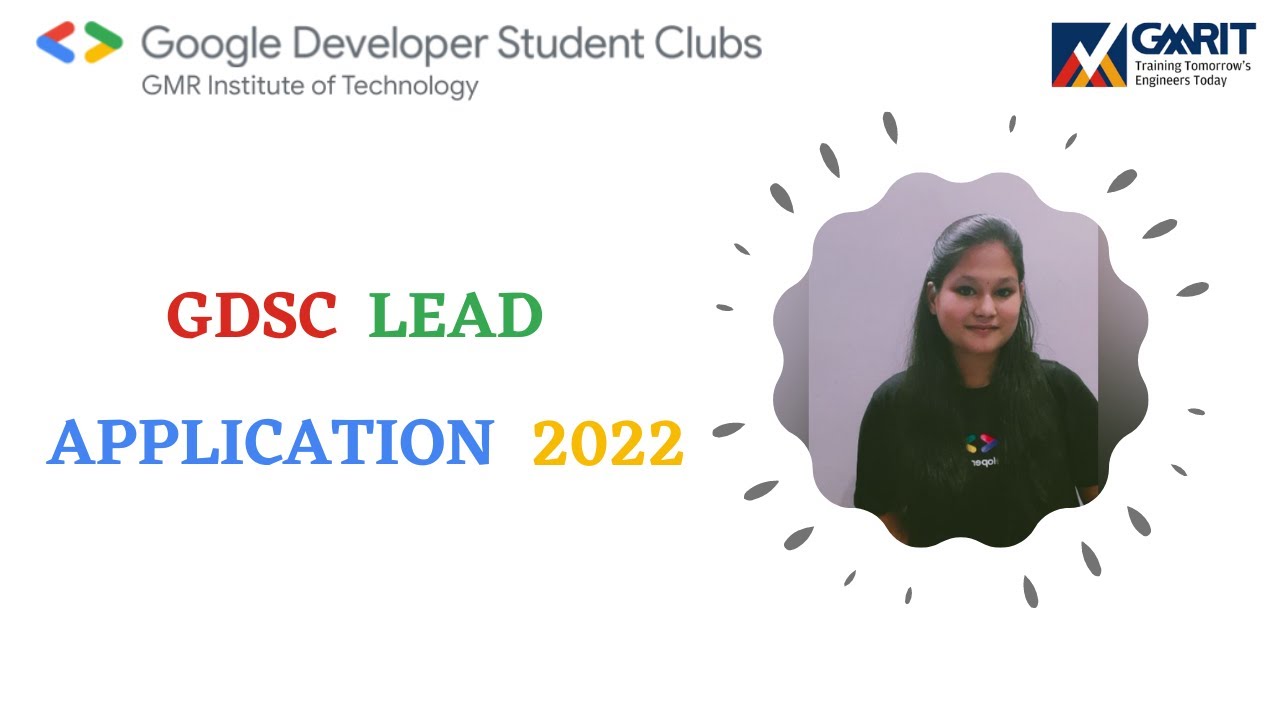 GDSC Lead Application - YouTube