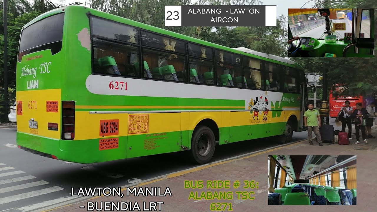 BUS RIDE # 36: ALABANG TSC 6271 PKB212N SR - YouTube