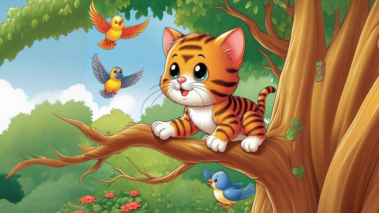 El Gatito Miau Miau - Canción infantil con imágenes para niños - YouTube