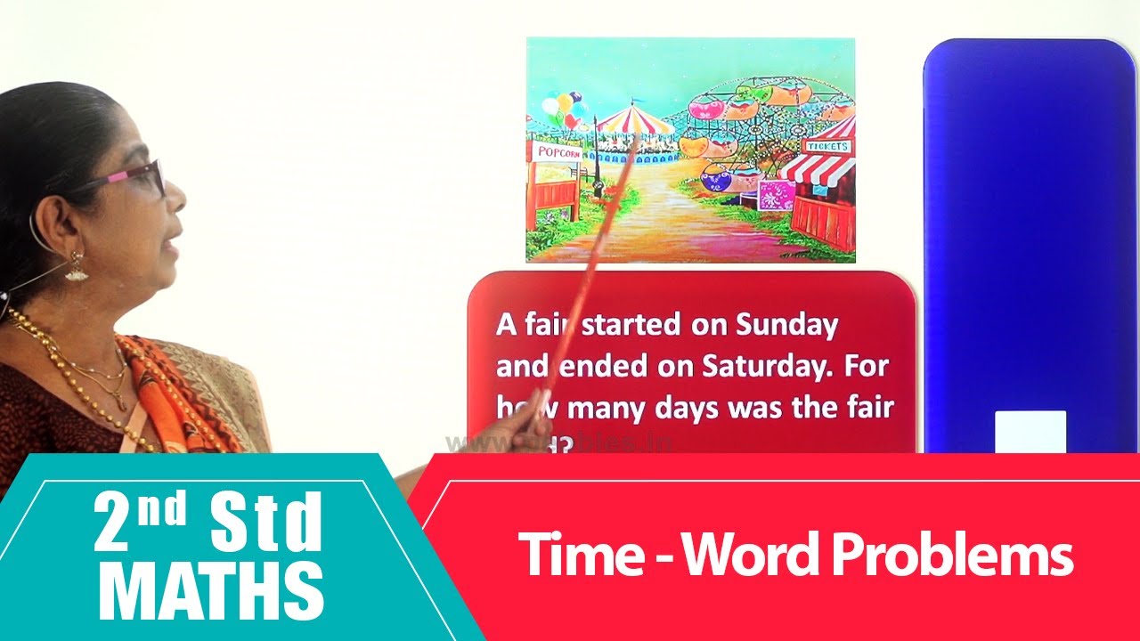 2nd Std Maths | Time - Word Problems | Mathematics Class -2 | Maths ...