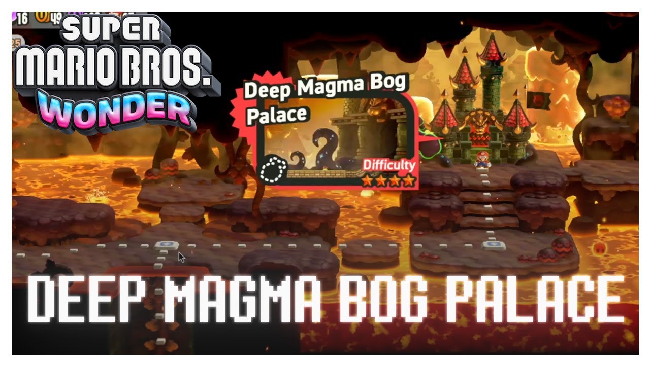 Deep Magma Bog Palace - Super Mario Bros Wonder - YouTube