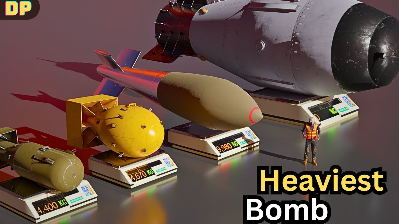 BOMB Weight Comparison | Tsar Bomba vs MOAB - YouTube