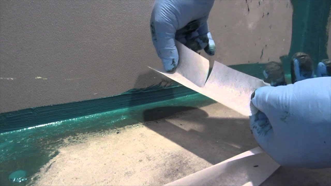 Complete tile shower install Part 2. Waterproofing the shower. - YouTube