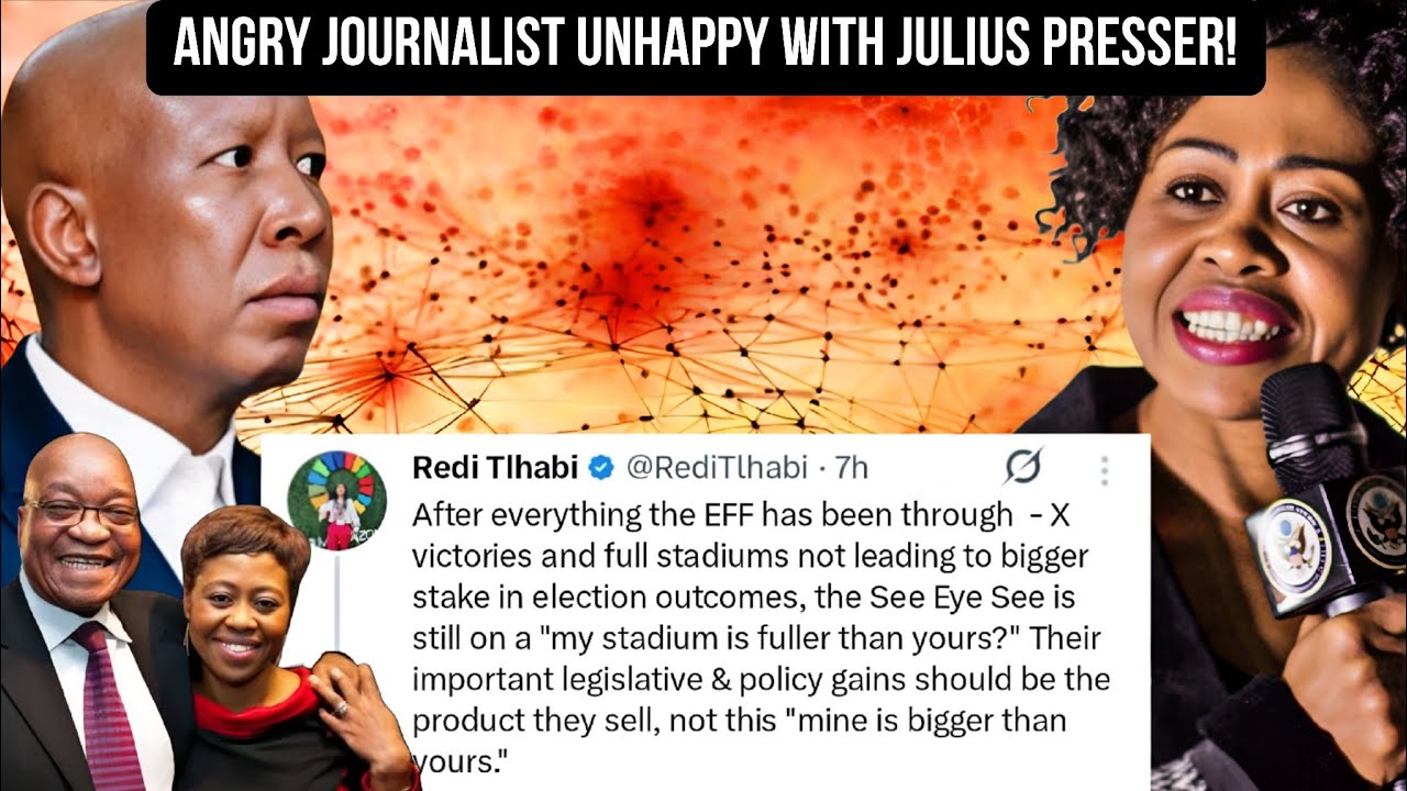 ANGRY JOURNALIST UNHAPPY WITH JULIUS MALEMA'S PRESSER! - YouTube
