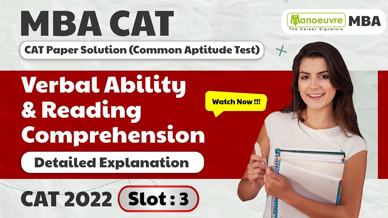 MBA CAT - Verbal Ability & Reading Comprehension | Detailed Explanation ...