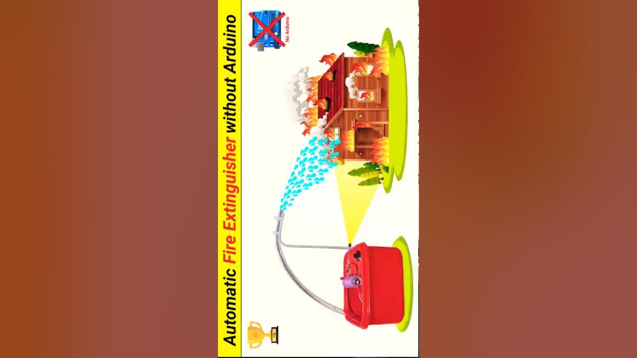 Automatic Fire Extinguisher without Arduino🔥 |#fireextinguisher # ...