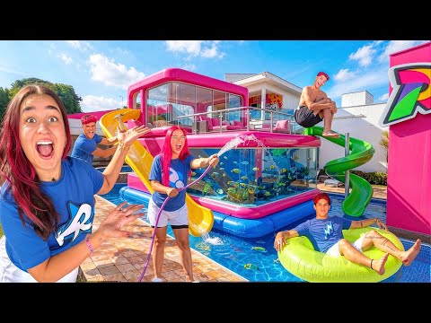 CRIAMOS UMA CASA AQUÁTICA NA PISCINA *O Robson se afogou ?