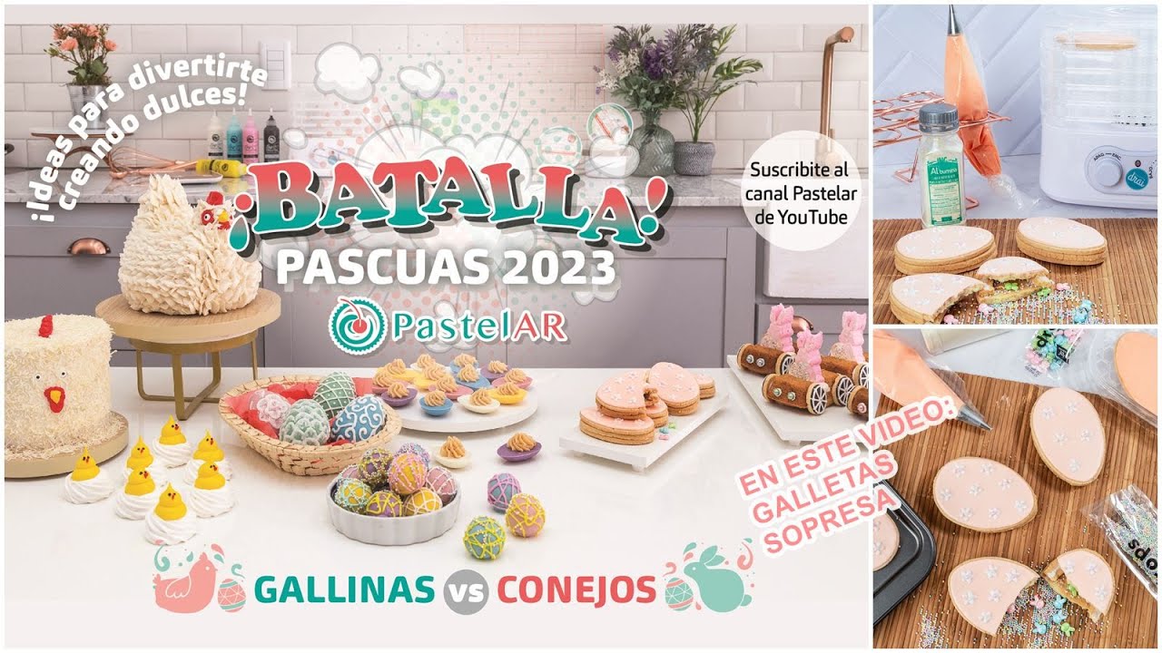 GALLETAS SORPRESA GLASEADAS: los conejitos atacan en un huevo de troya ...