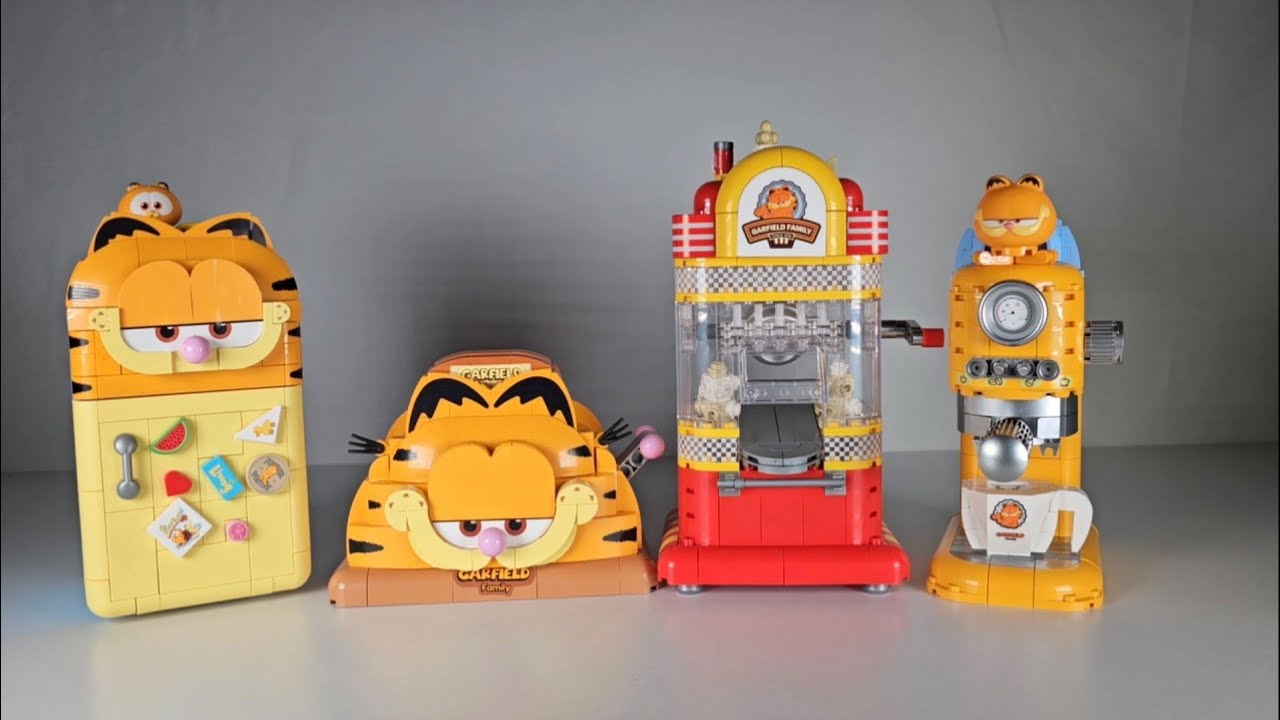 Garfield Fantastic Machines Building Sets From Pantasy - YouTube