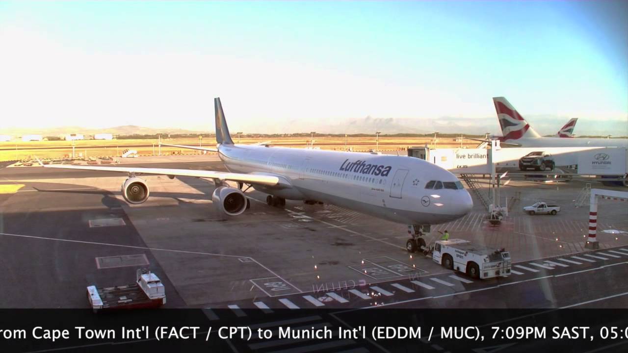 Airbus Industrie A346 (D-AIHP) - Lufthansa CPT MUC Time lapse - YouTube