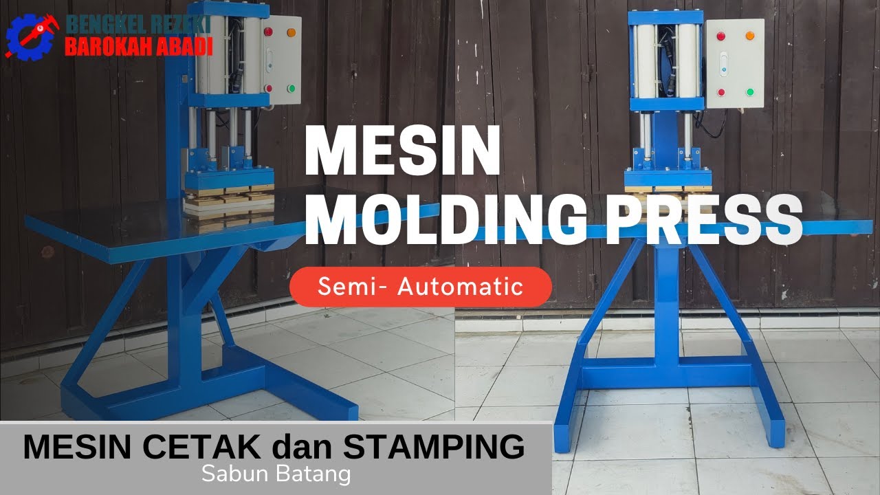 Mesin Cetak dan Stamping Sabun Batang Semi Automatic - YouTube