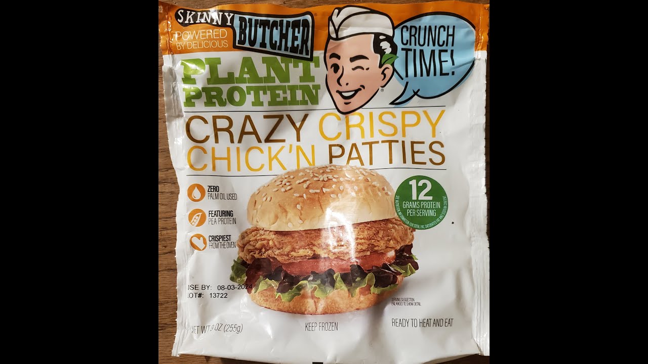 Skinny Butcher Crazy Crispy Chick'n Patties Review - YouTube
