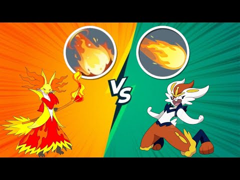 Cinderace PYRO BALL VS Delphox MYSTICAL FIRE | Pokémon UNITE - YouTube