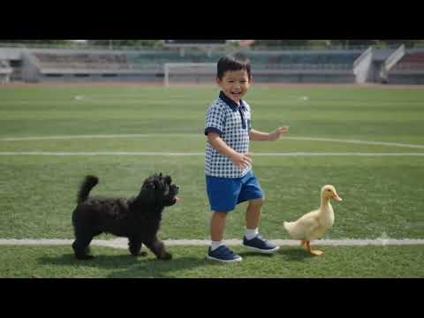Nino, Chewy & Ducks Dancing on the Football Field 🐶🦆⚽🕺