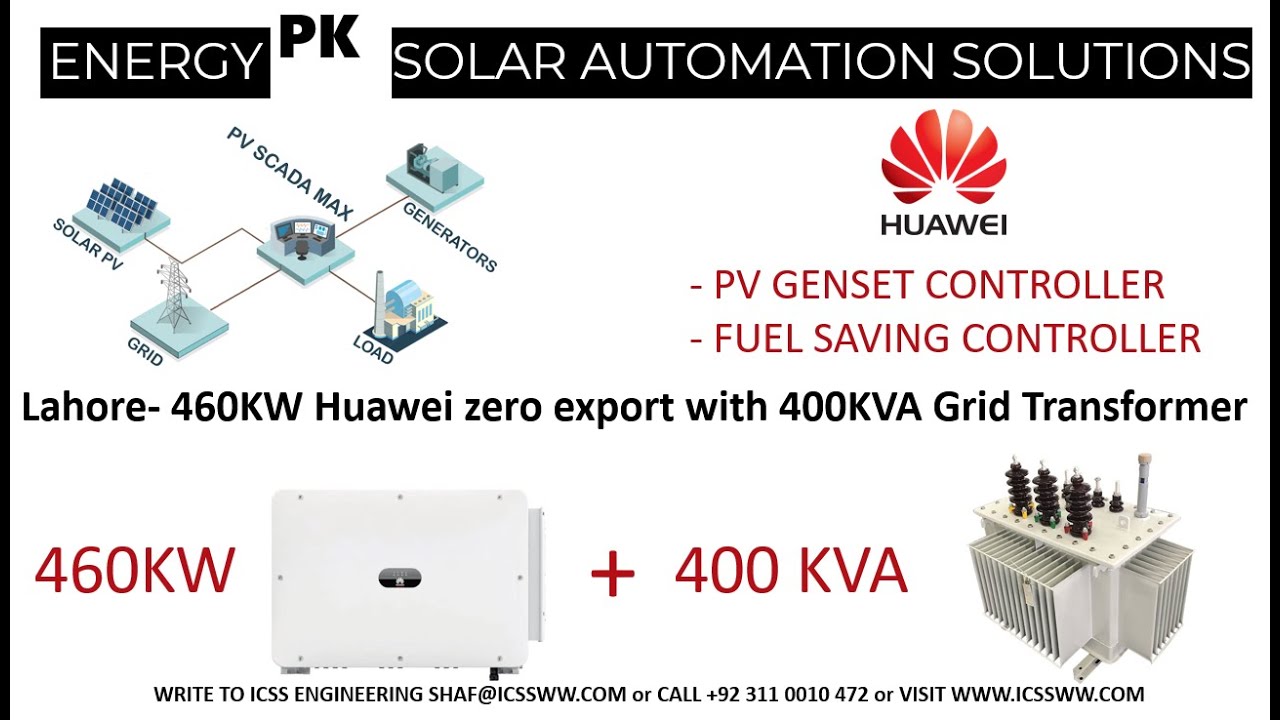 Huawei PV Diesel Controller - Lahore- 560KW Huawei zero export with ...