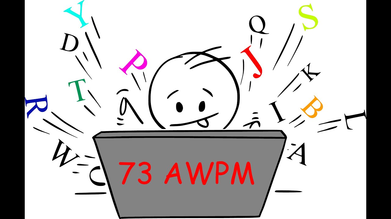 73 AWPM | Google Typing Test - YouTube