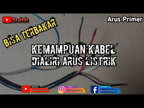 Kemampuan Kabel Dilalui Arus Listrik || Standar Ukuran Kabel || Primary ...