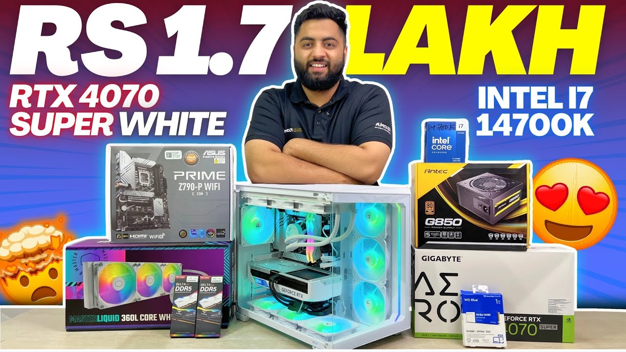 Rs 1.7 Lakhs Gaming/Editing WHITE PC Build- Intel i7 14700K & RTX 4070 ...