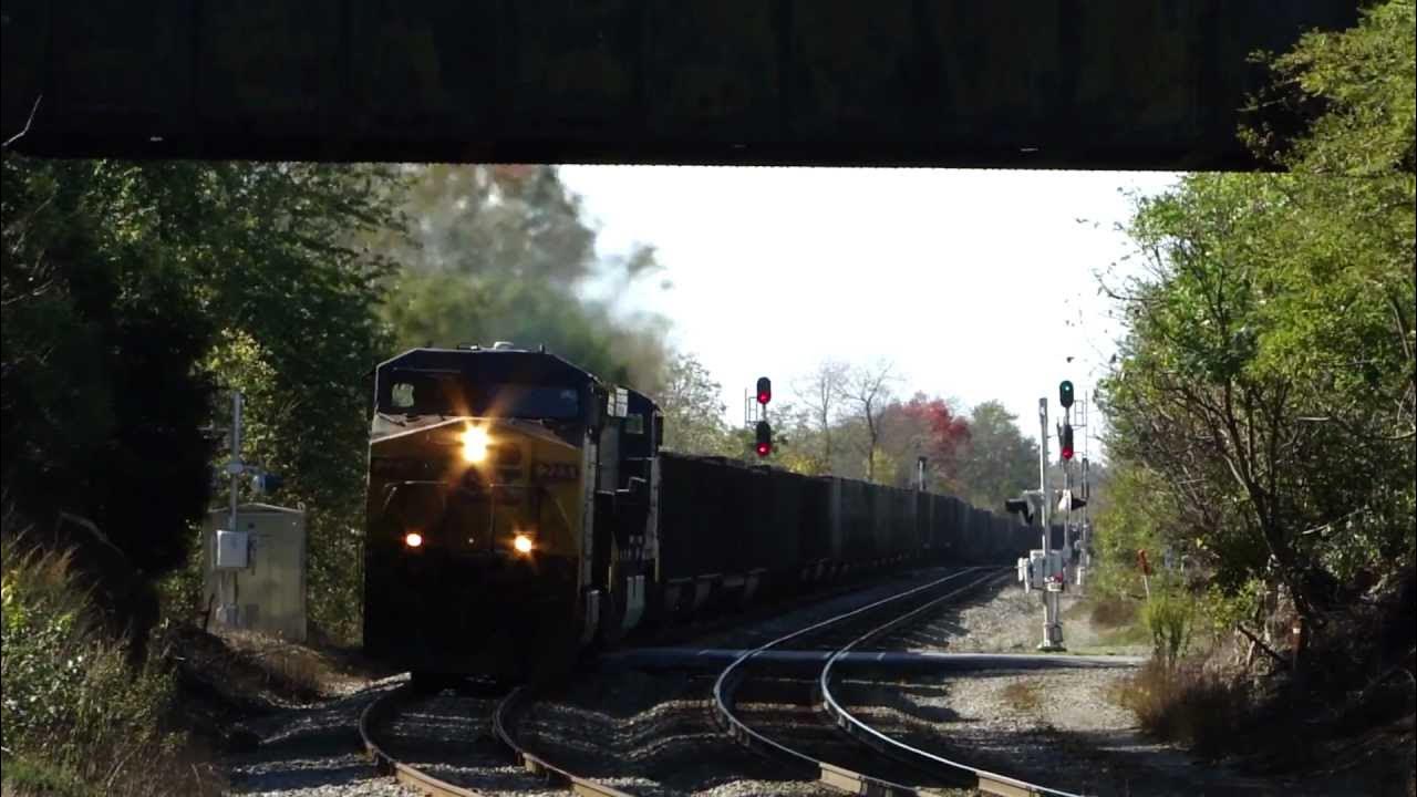 CSX Coal Train Through Shenandoah Junction - YouTube