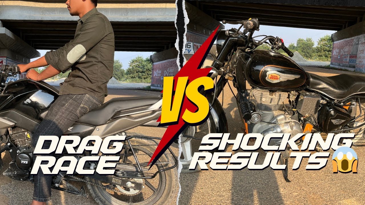 BULLET 350 V/S TVS RAIDER || DRAG RACE || SHOCKING RESULTS 😱😨 DEEPAK ...