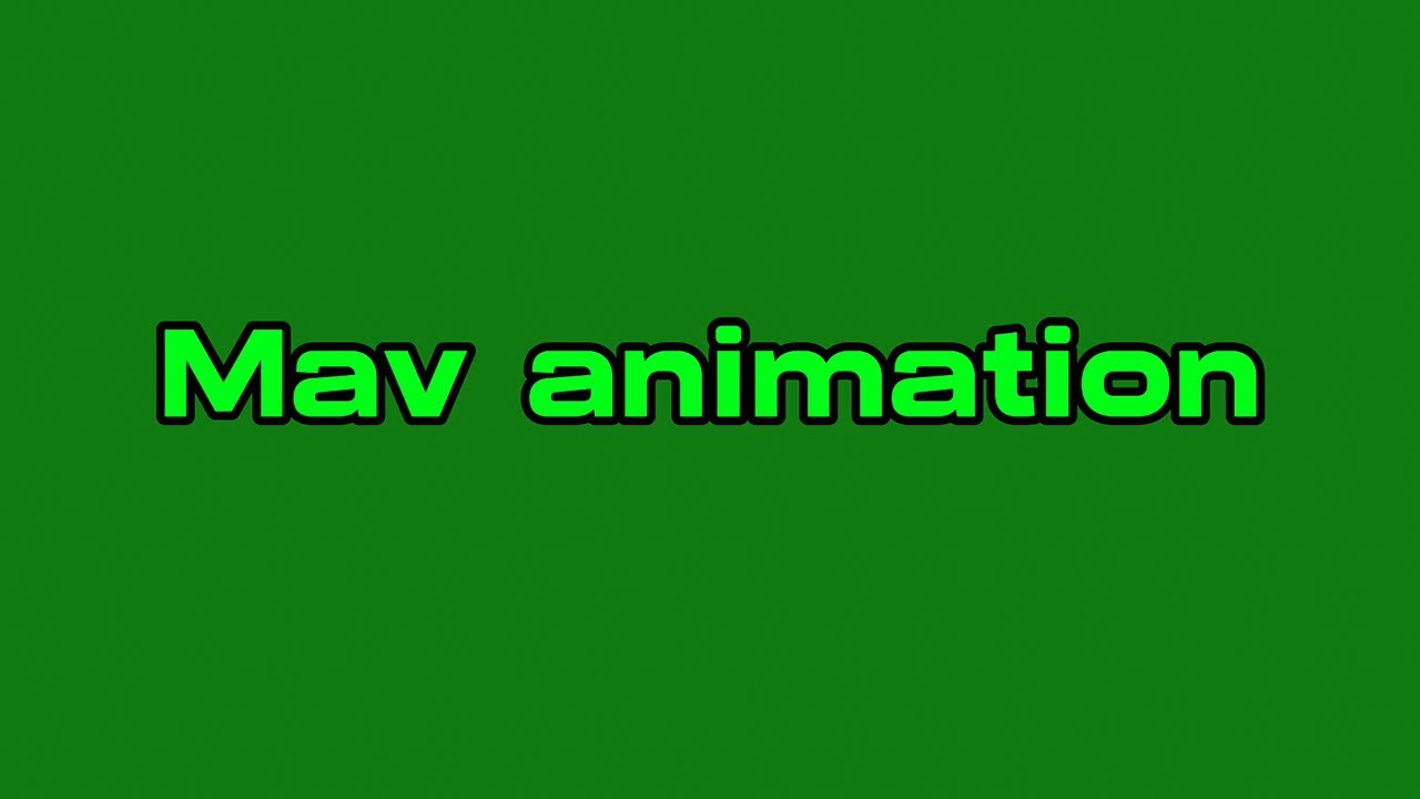 Mav animation new intro - YouTube