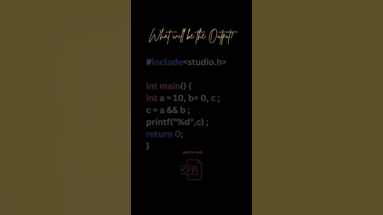 "Can You Solve This in 5 sec?🚀" #CProgramming #shorts #CTricks #happycoding #lovecoding #quiz ...