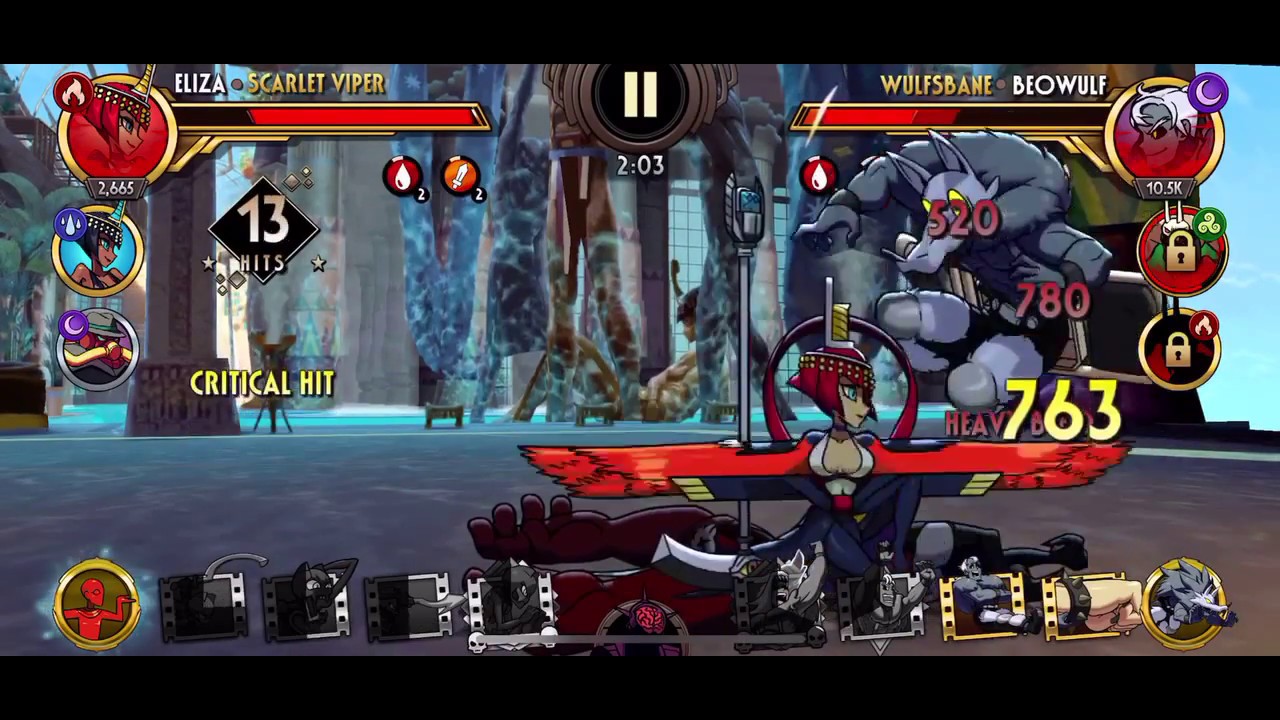 Skullgirls Mobile Scarlet Viper Eliza Youtube