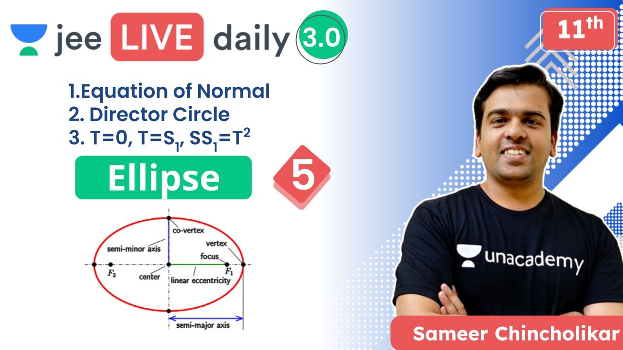 JEE: Ellipse L5 | Unacademy JEE | IIT JEE Maths | Sameer Chincholikar ...