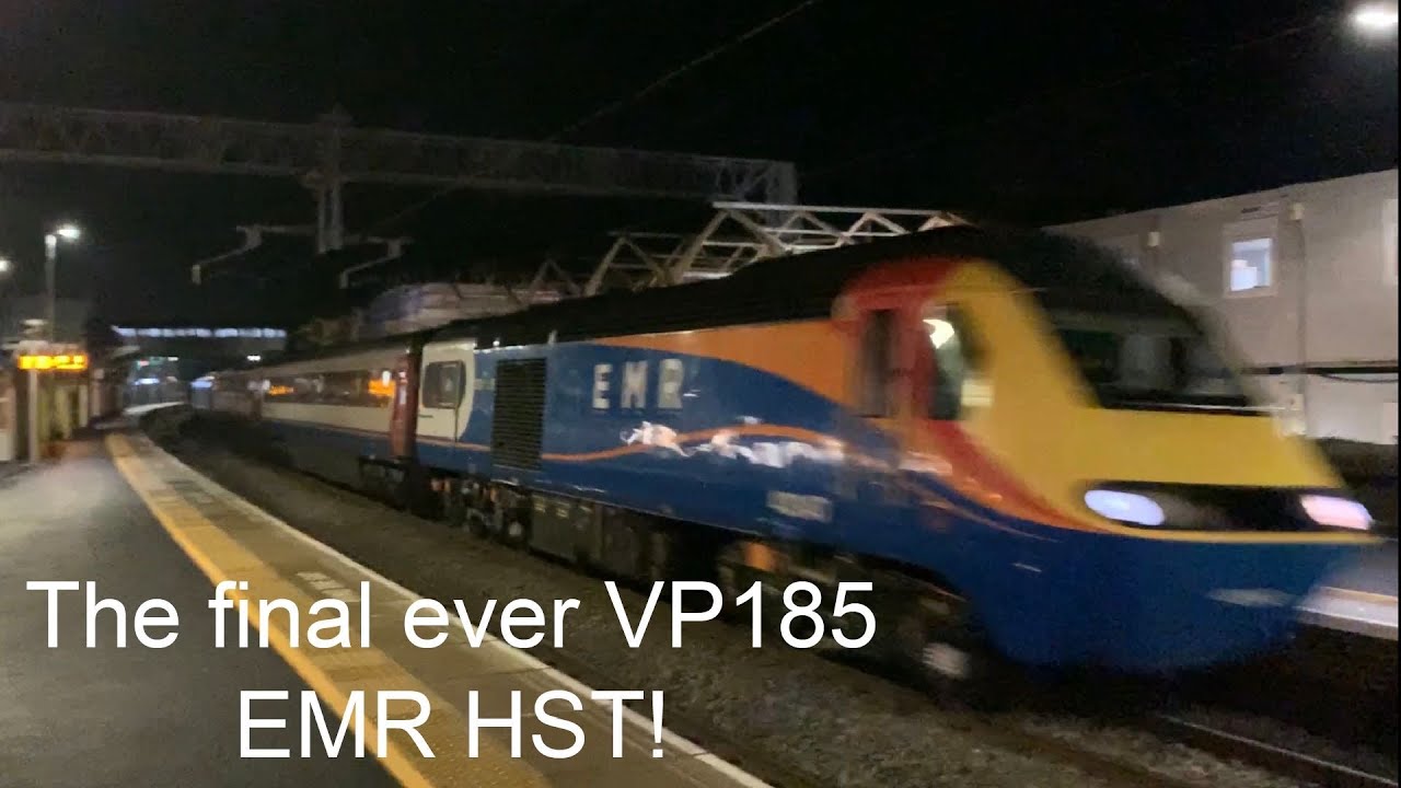 The final ever EMR VP185 HST in passenger service... - YouTube