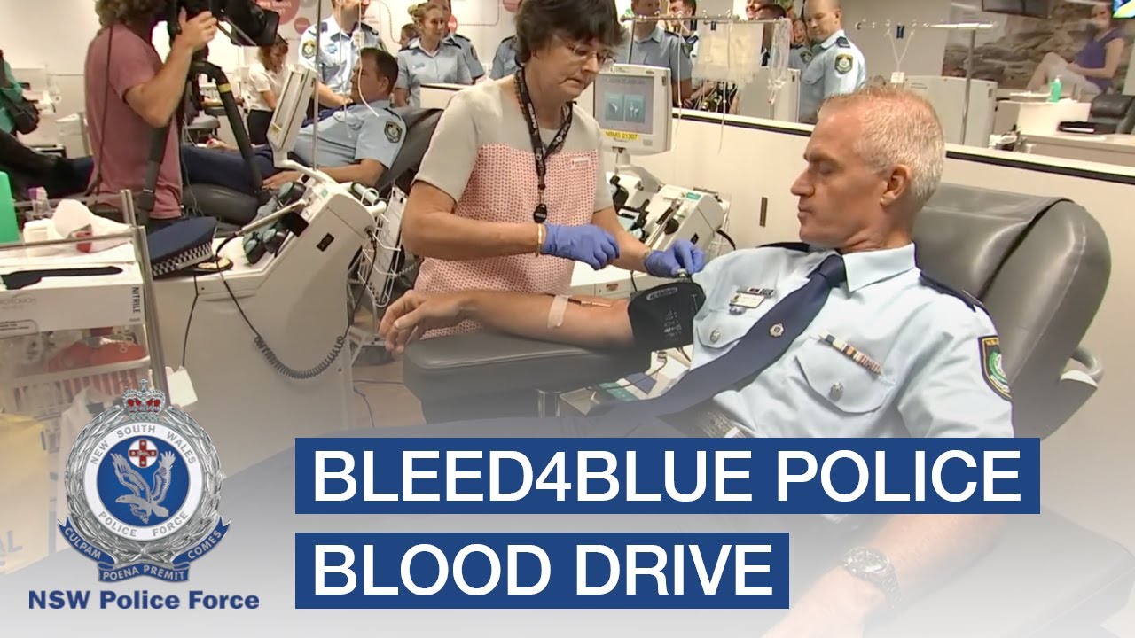Bleed4Blue Police Blood Drive - NSW Police Force - YouTube