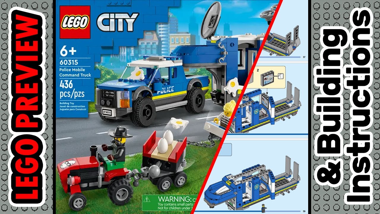 PREVIEW: 60315, LEGO CITY, Police Mobile Command Truck & Building ...