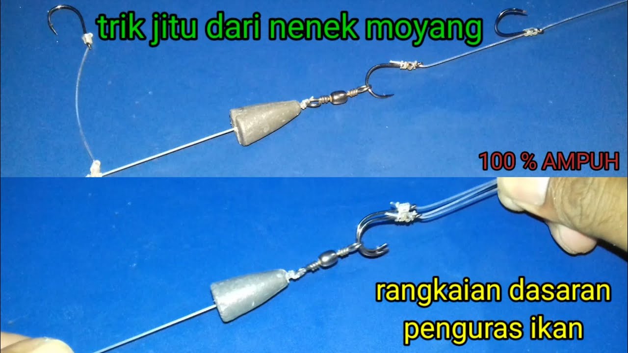 TRIK JITU DARI JAMAN DULU CARA MENGIKAT KAIL PANCING DASARAN 3 KAIL ...